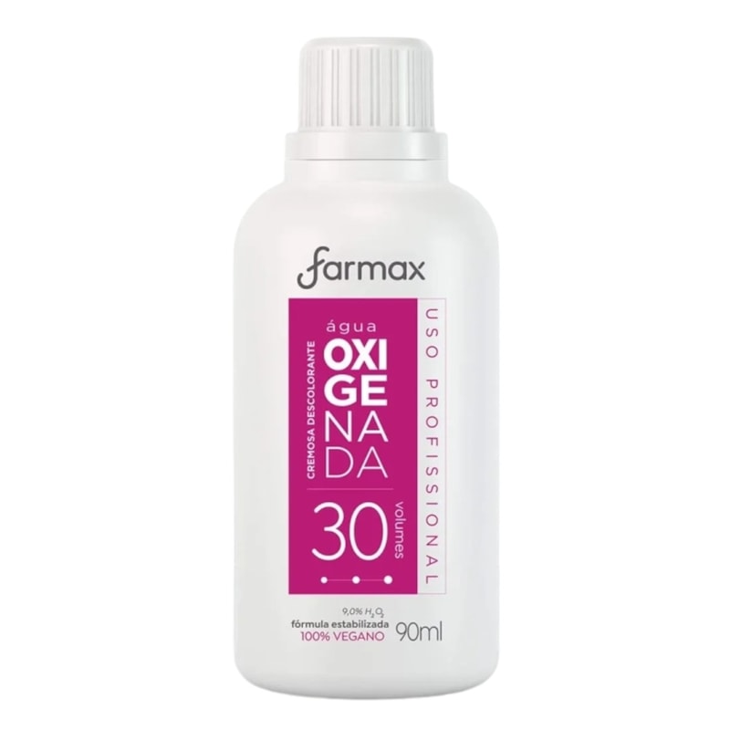 Água Oxigenada Farmax Volume 30 90ml - LojasLivia Água Oxigenada Farmax Volume 30 90ml - LojasLivia