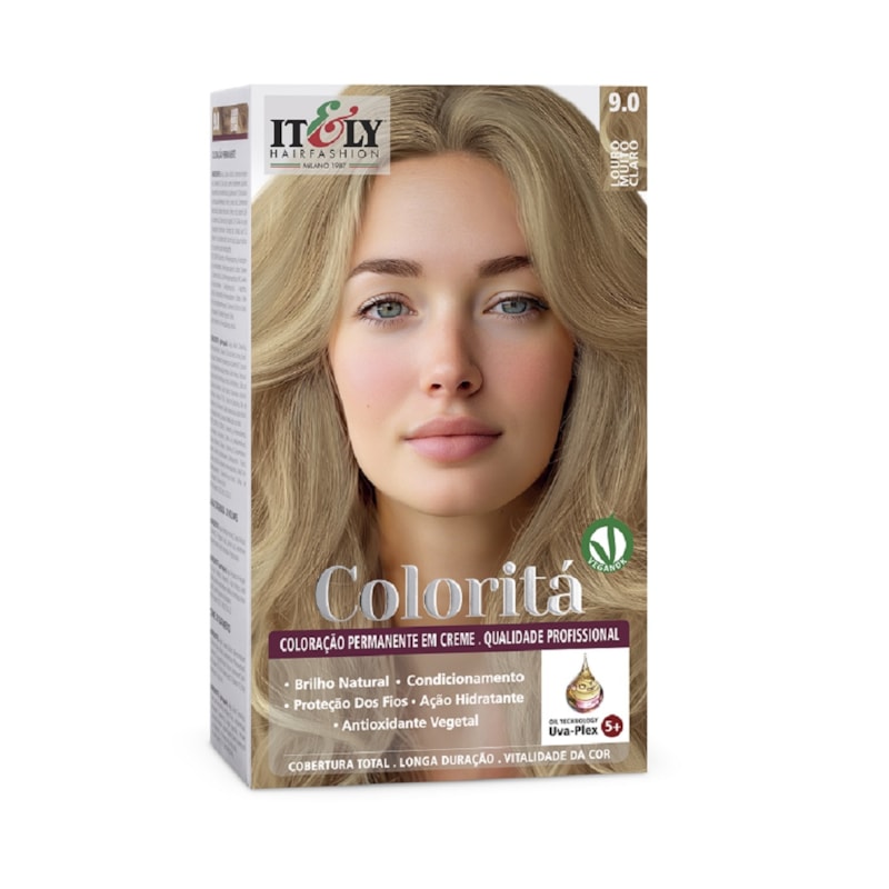 Coloração Itely Hair Fashion Coloritá Louro Muito Claro 9.0 - LojasLivia