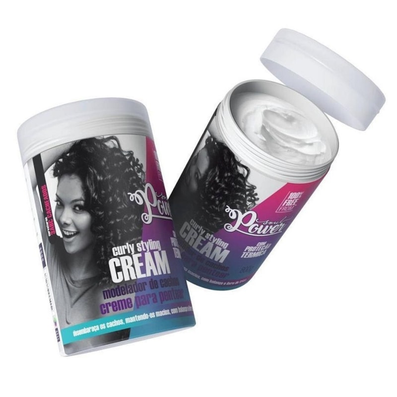 Creme Para Pentear Soul Power 800 gr Styling - LojasLivia Creme Para Pentear Soul Power 800 gr Styling - LojasLivia