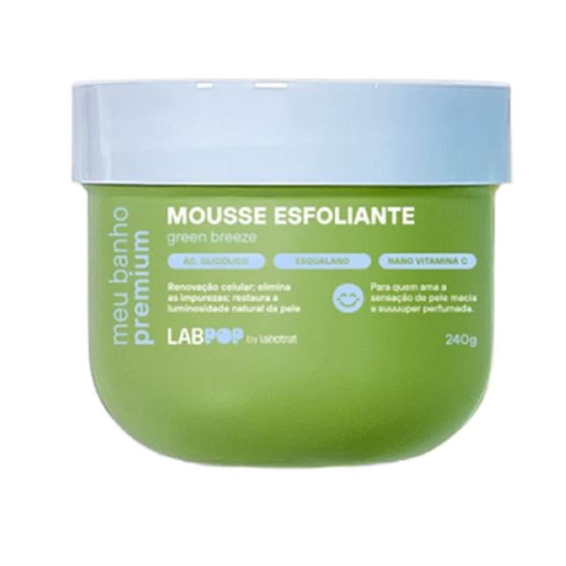Mousse Esfoliante Labotrat Labpop 240 Green Breeze - LojasLivia